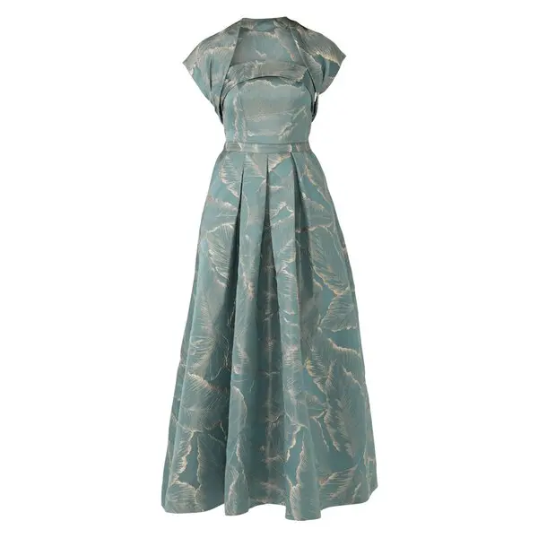 SACHA DRAKE Atelier Bolero And Gown Set - Gold/blue