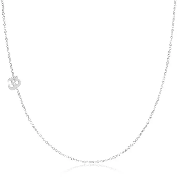Maya Brenner Designs 14k Gold Asymmetrical Charm Necklace - White