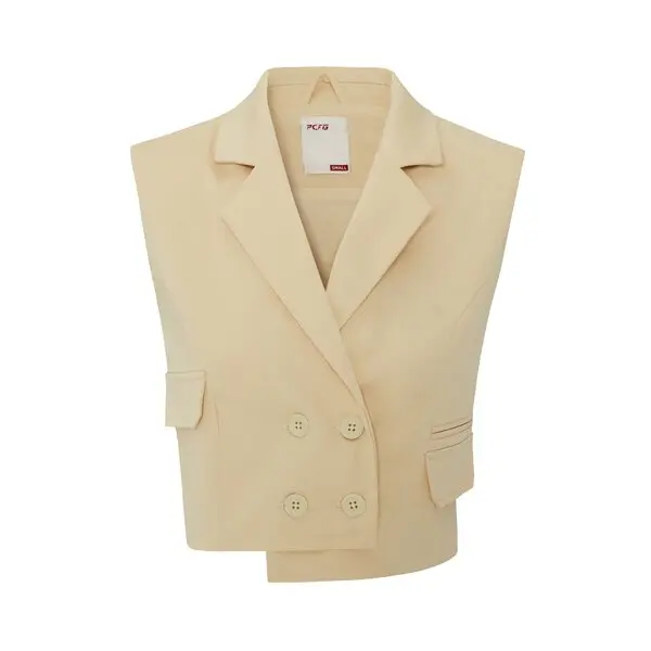 PCFG Woven Crop Vest - Green