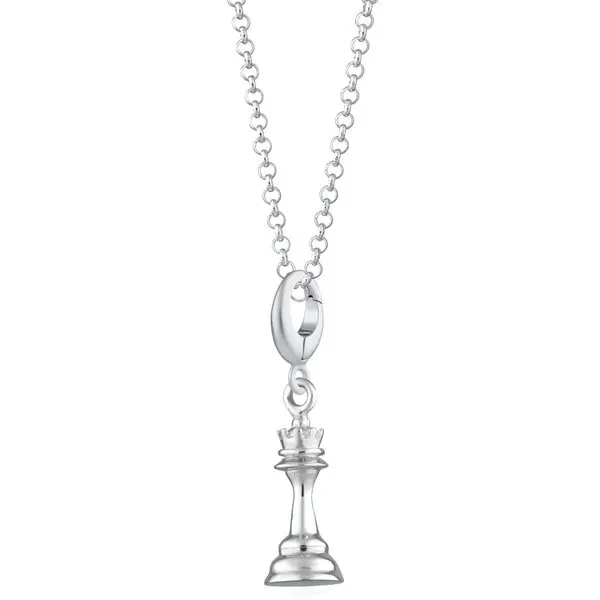 LILY CHARMED Sterling Chess Piece Charm Necklace - Silver