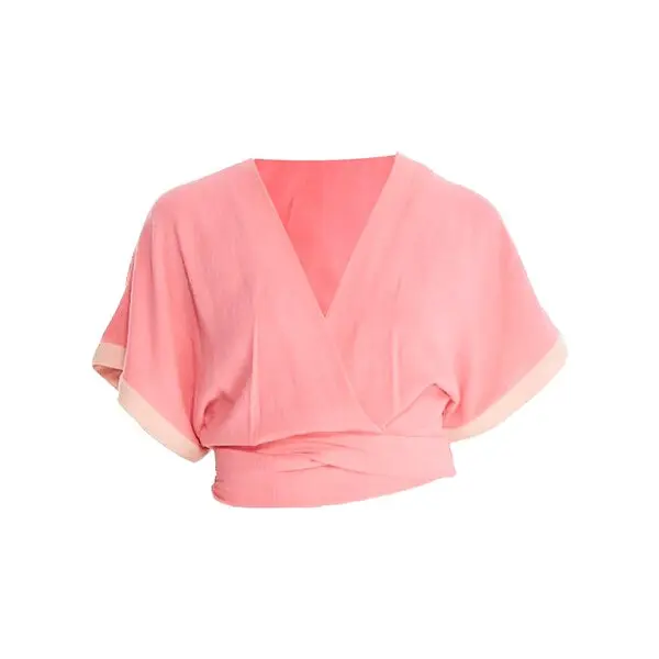 CARLTON JONES Wrap Top