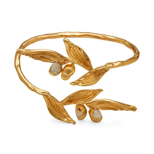 DHWANI BANSAL Haya Baroque Pearl Bracelet - Gold