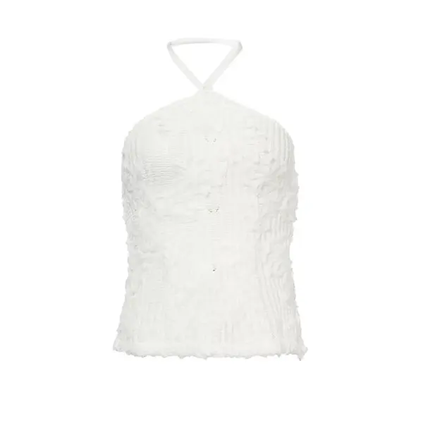 AMY LYNN Crochet Floral Lace Bandeau Top