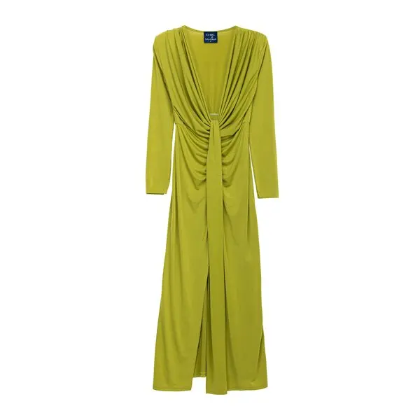 TANTRA SPAIN SL Solid Draped Maxi Dress