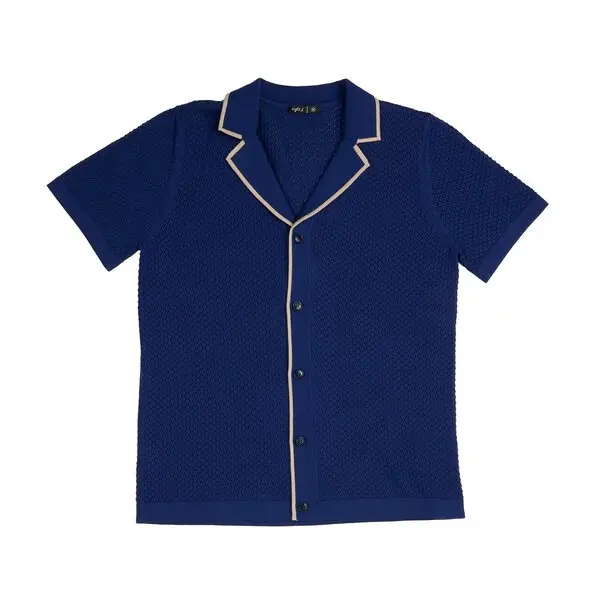 EIGHT X Essential Crochet Button Up Shirt