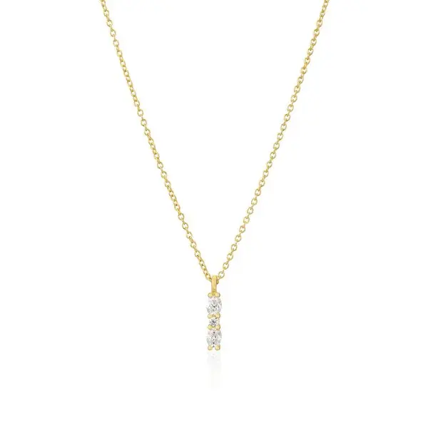 SIF JAKOBS JEWELLERY Ellera Ovale Piccolo Necklace - Gold
