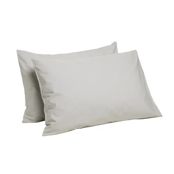 Joro Percale Organic Cotton Pillowcases Equinox - Silver
