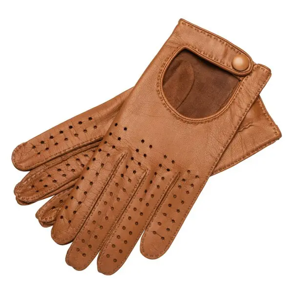 1861 GLOVE MANUFACTORY Monza Nappa Leather Driving Gloves - Brown