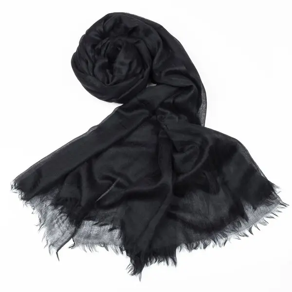 BEL CASHMERE Light Cashmere Foulard - Black