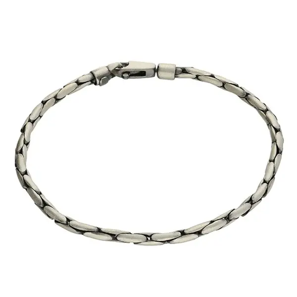 KAIZARIN Oxidised Silver Bracelet - Gray