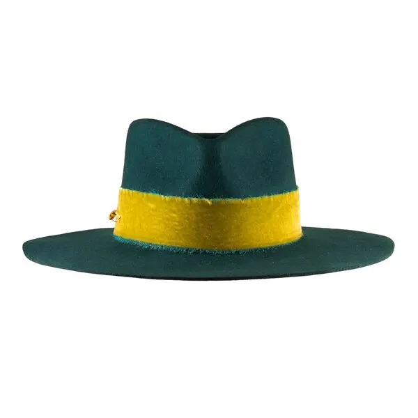 SHADED THE LABEL Trebah Peacock Fedora Hat - Green