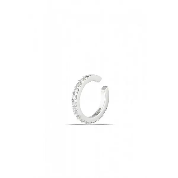 SPERO LONDON Cubic Zirconia Ear Cuff - Silver