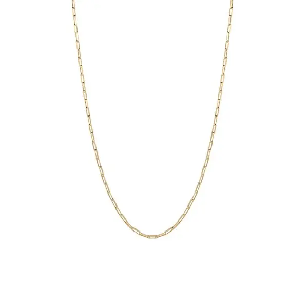 SPERO LONDON Rectangular Link Chain Sterling Silver Necklace - Gold