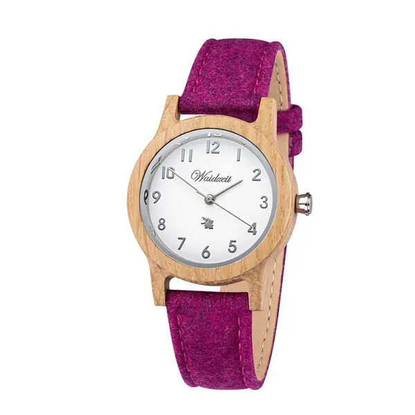 WAIDZEIT Barrique Alpine Watch - Brown/pink