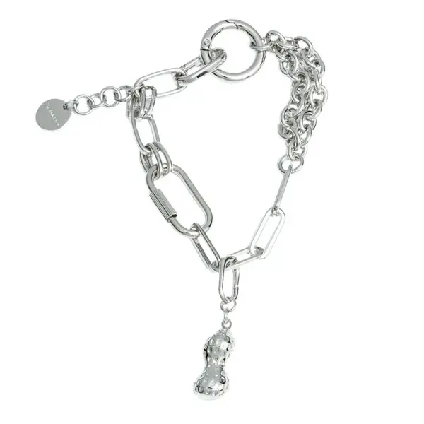 THEANIMALS Name Peanut Charm - Silver