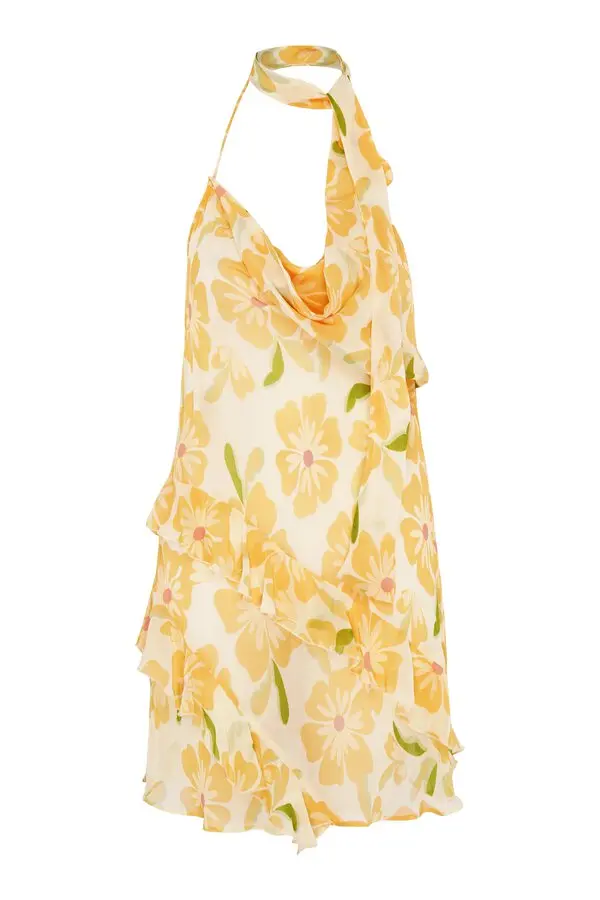 WILD LOVERS LONDON Sundance Mini Dress - Yellow