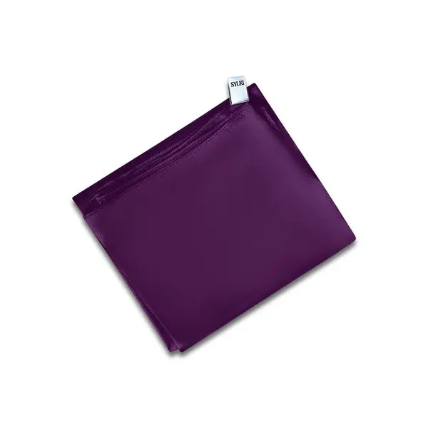 SYLKI Large Square Scarf - Purple