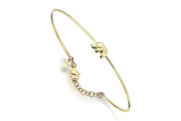 REIS JEWELLERY 14k Yellow Gold Elephant Bracelet - Gold/yellow