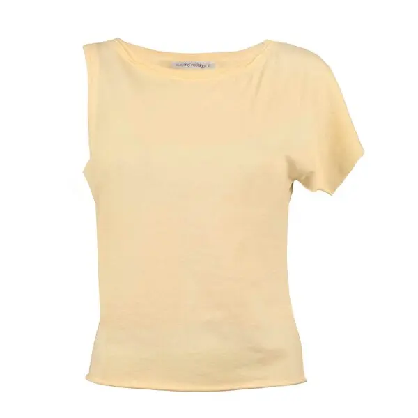 LOVE AND NOSTALGIA Two Faced Tee - Yellow