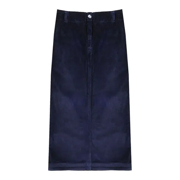 RAVE ON TREND Corduroy Straight Skirt