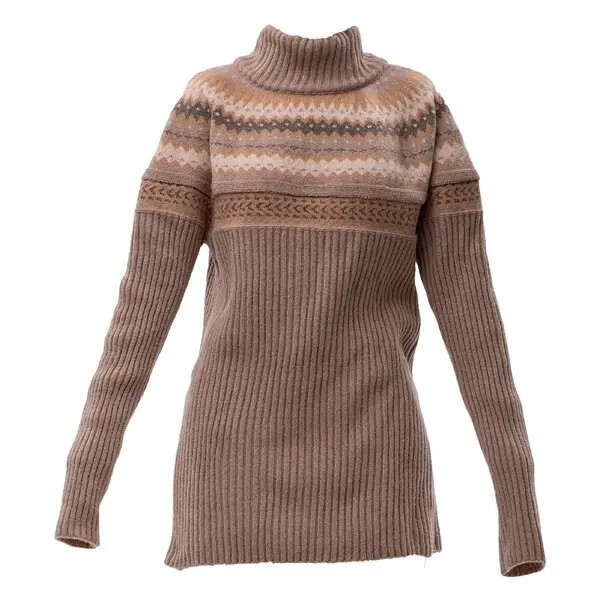 MAISON BOGOMIL Turtleneck Ribbed Long Sweater