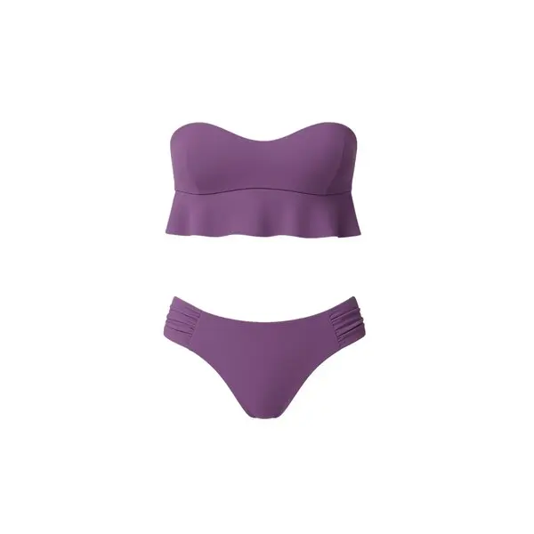 RÊVE DE RIVE Isabella Bandeau Bikini Set - Purple