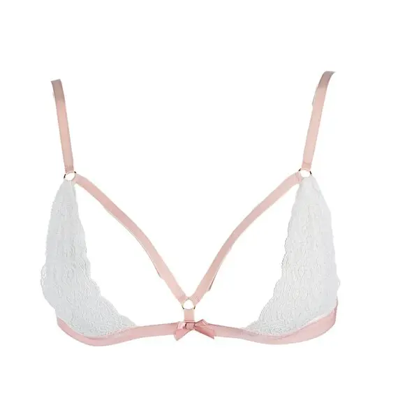 LES JUPONS DE TESS Juicy Triangle Bra - White
