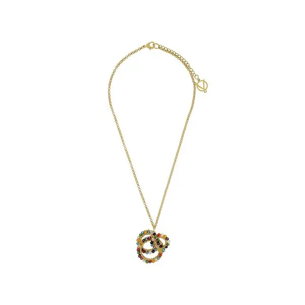 LAVISH BY TRICIA MILANEZE Geometric Linked Pendent Necklace - Gold