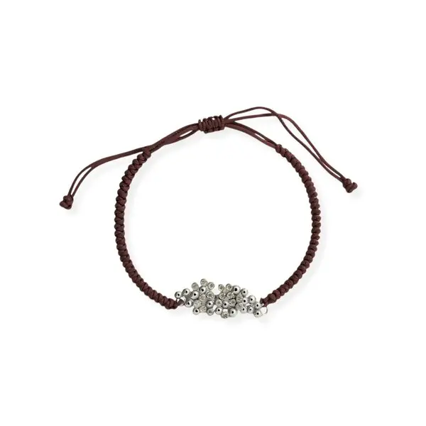 MARTINA ROZENBERG SMIRA JEWELRY Whirl Beaded Bracelet - Silver