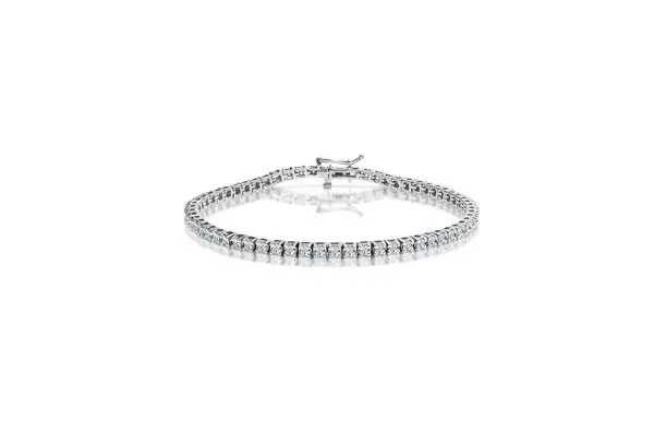 SPERO LONDON Sterling Diamante Tennis Bracelet - Silver
