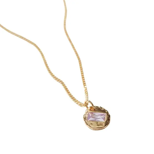 MURU Mini June Birthstone Necklace - Gold