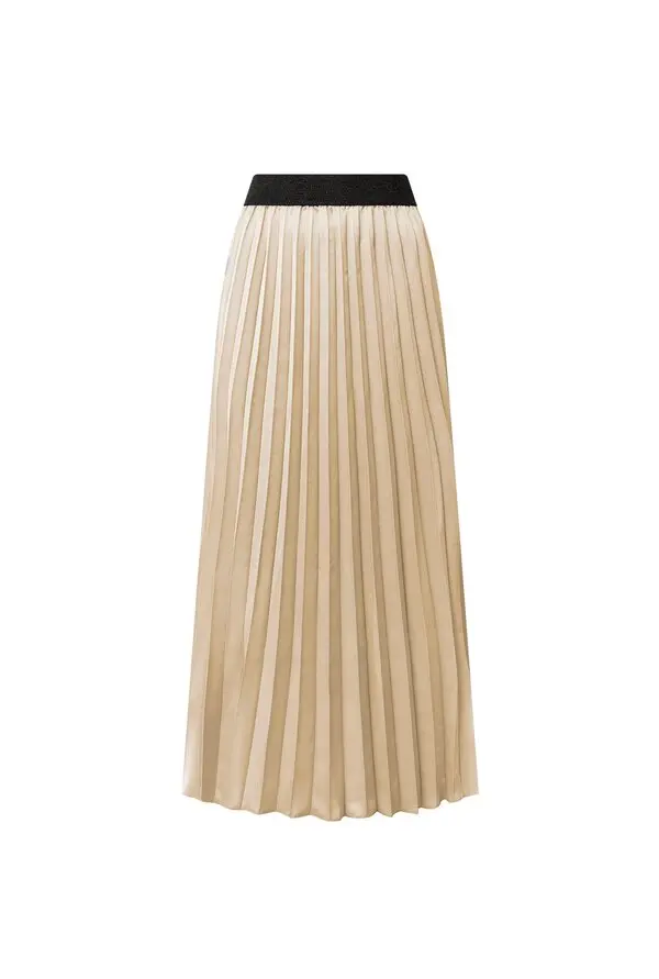 JAMES LAKELAND Pleated Maxi Skirt - Beige