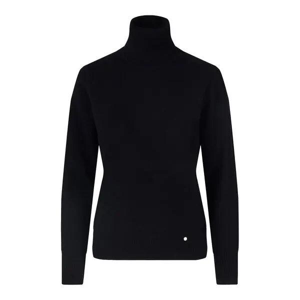 TIRILLM Cassie Cashmere Turtleneck Pullover - Black