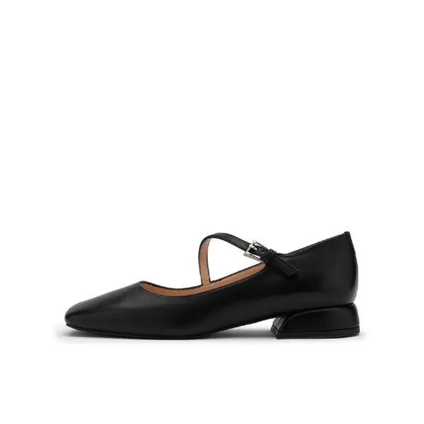 ILVI Ceiba Leather Ballerina - Black