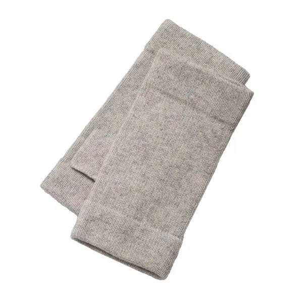 COVE Cashmere Chunky Wrist Warmers - Grey