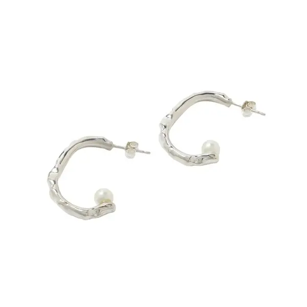 TAMI&TAMI Matias Glossy Touch Earrings - Silver