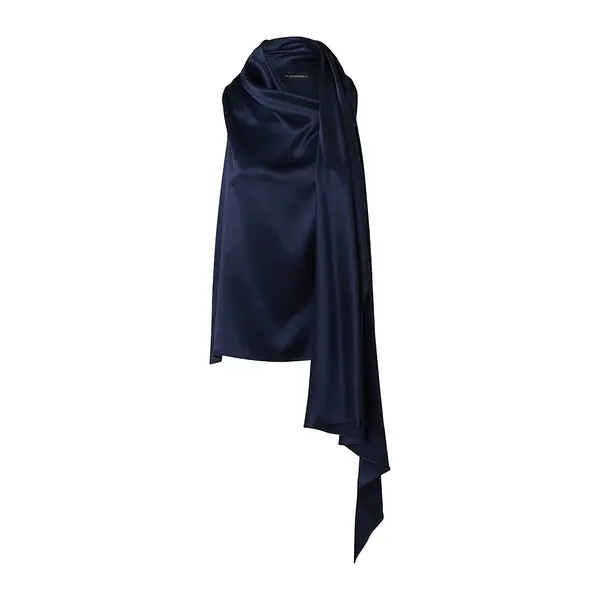 THE SUMMER EDIT Scarf Top - Blue