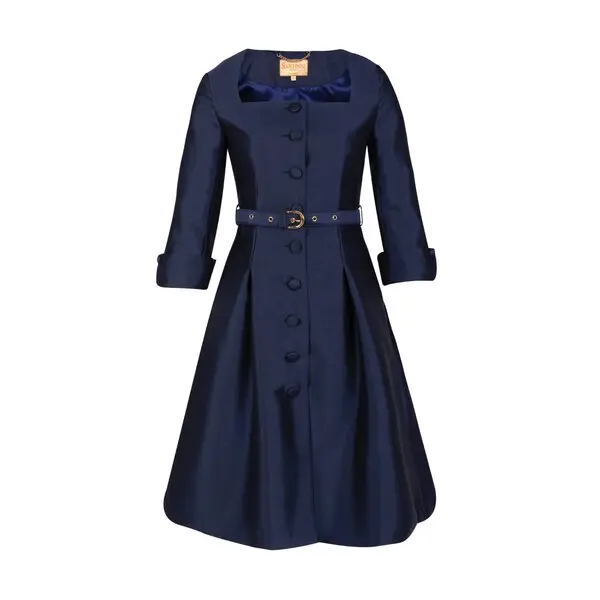 SANTINNI Spencer’ Silk & Wool Dress