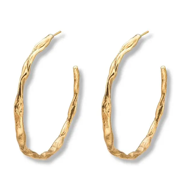 EVA REMENYI Talisman Hoop Earrings - Gold