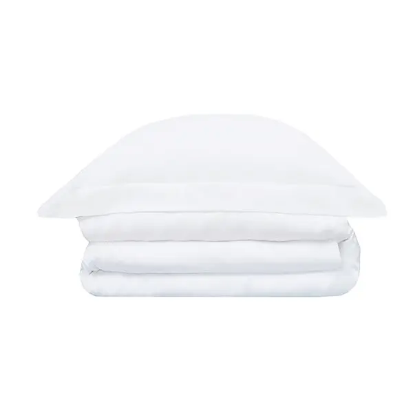 DECOFLUX HOME Sateen Bed Linen Set Solid - White
