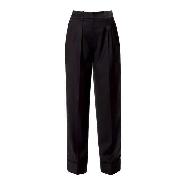 AGGI BY HALEWSKI Frankie Fashion Wide Trousers - Black