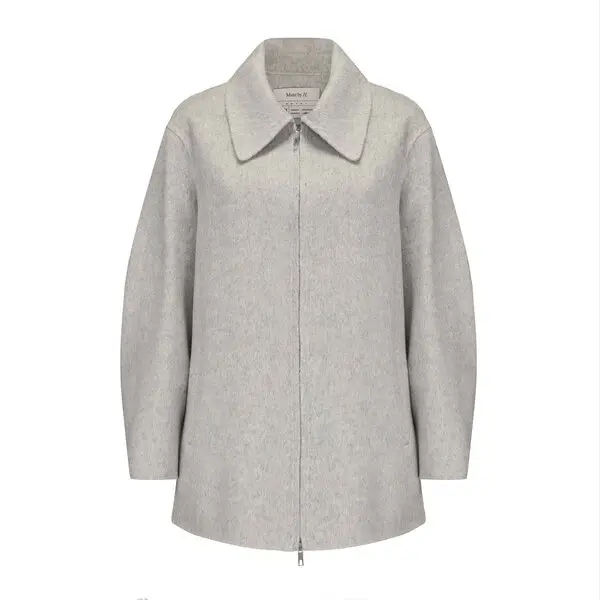 MUTE BY JL Vicuna Blend Zip-up Coat