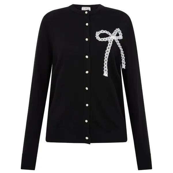 LISA THE LABEL Angel Baby Love Cardigan - Black