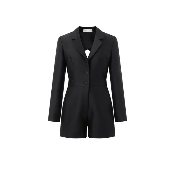 EMMA WALLACE Blare Romper - Black
