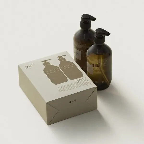 ASHLEY & CO Pair Up Hand Wash & Lotion Set In Blossom & Gilt - Black