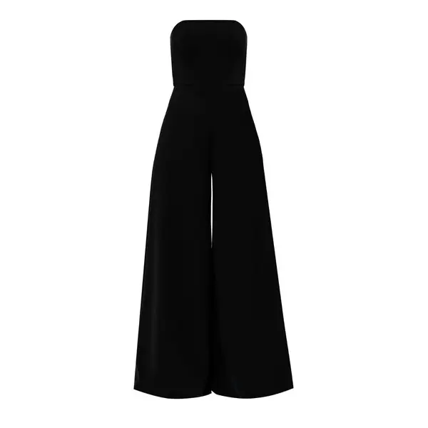 NOMI FAME Sarah Palazzo Pant Corset Jumpsuit - Black
