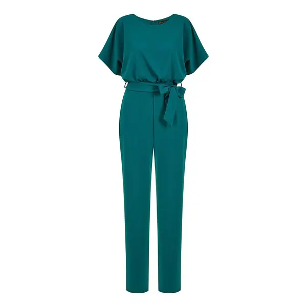 YUMI Batwing Sleeve Stretch Jumpsuit - Green