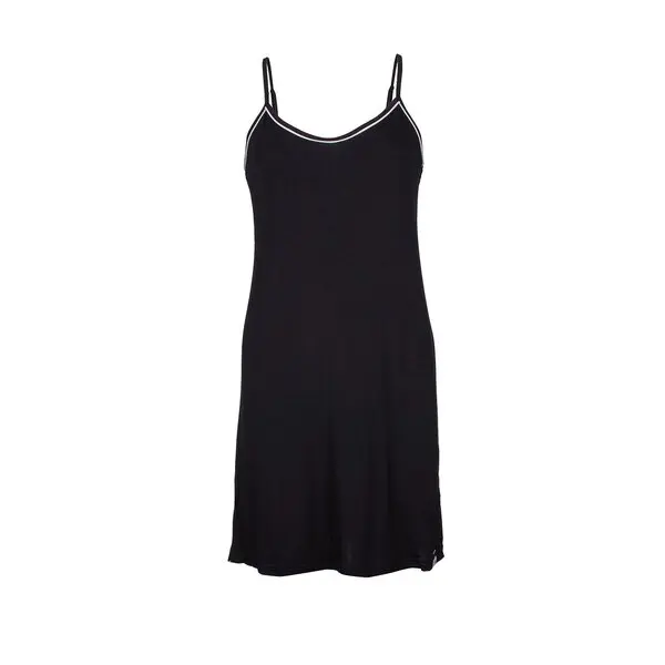 PRETTY YOU Bamboo Chemise Nightdress - Black