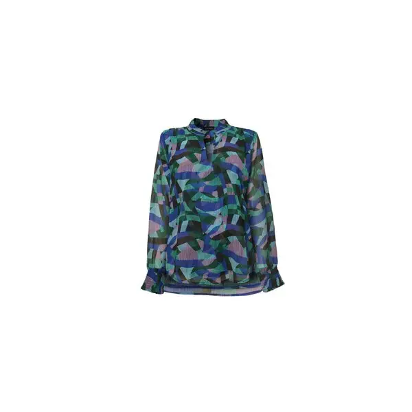 JAMES LAKELAND Abstract Print Blouse