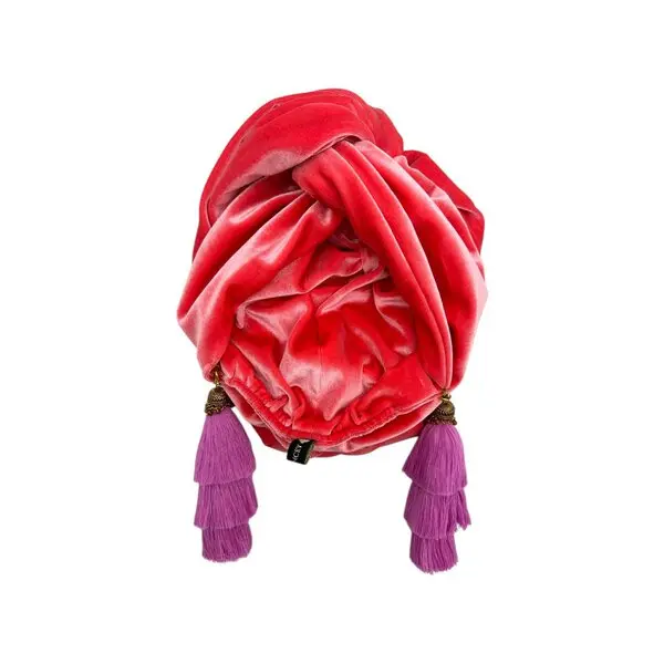 JULIA CLANCEY Swinglette Turban With Tassels - Purple